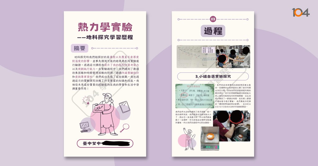 高中競賽表現範例 - 104學習歷程